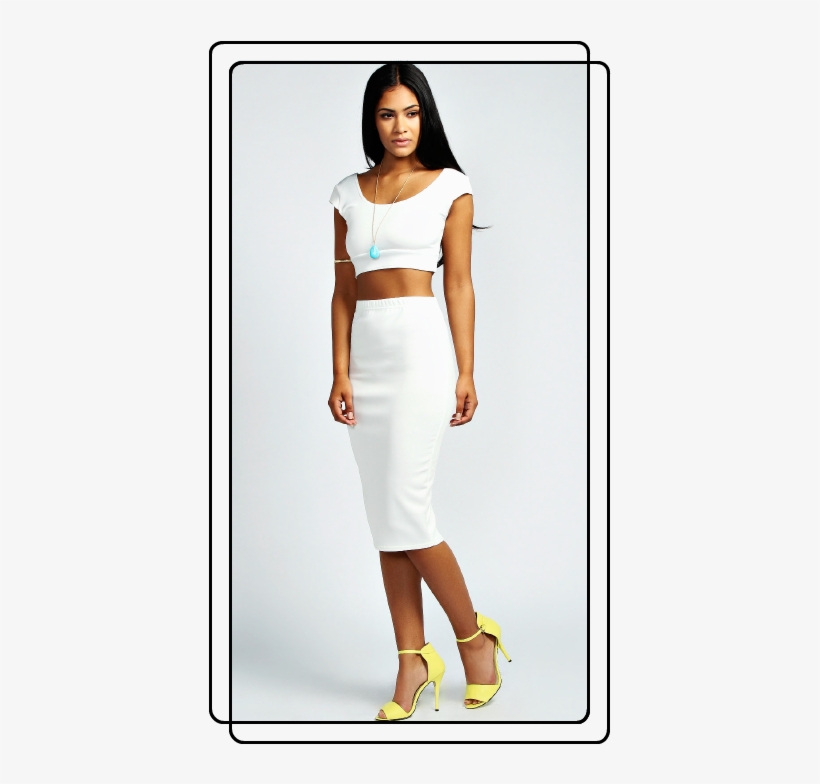 Boohoo White Co Ord Set - Boohoo.com - Free Transparent PNG Download ...