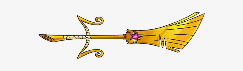 Golden Broomstick Magisword - Mighty Magiswords - Free Transparent PNG ...
