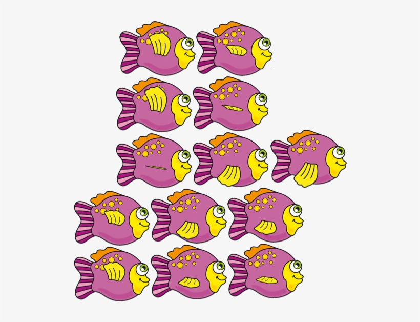 A Sample Spritesheet For A Swimming Fish With 13 Frames - Animated Fish ...