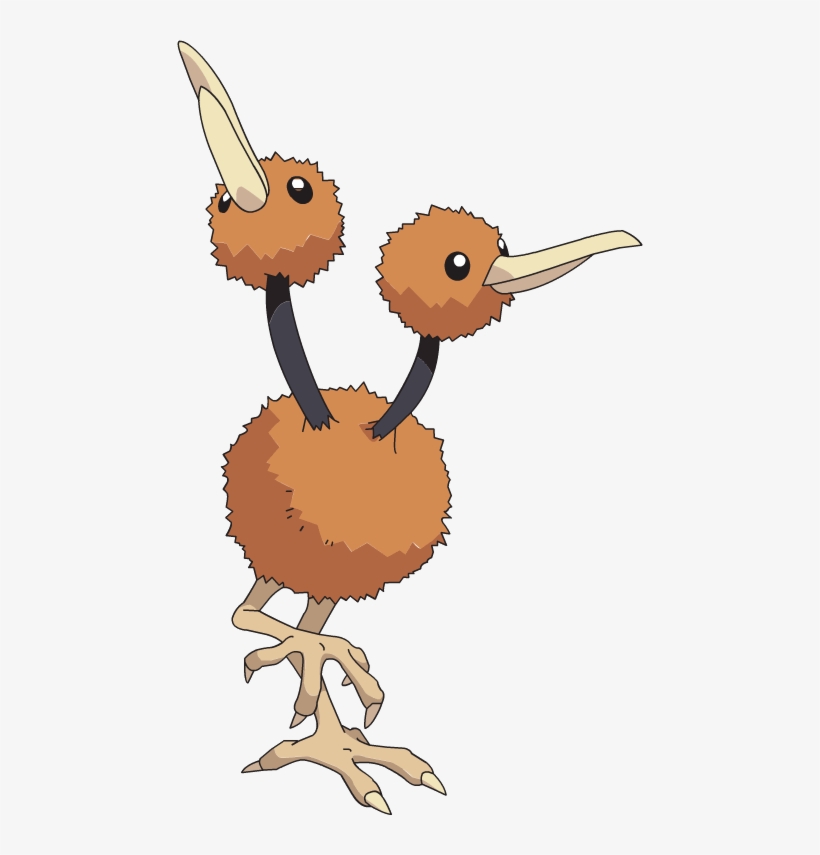 Ostrich Clipart Pokemon - Imagenes De Pokemon Doduo - Free Transparent ...