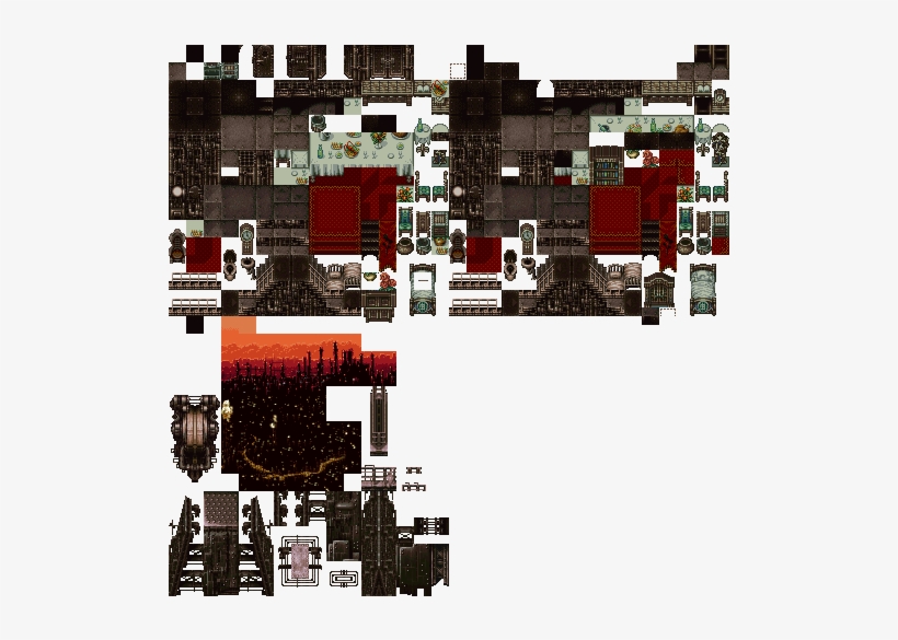 Imperial Castle Tiles - Pokemon Castle Tileset - Free Transparent PNG ...