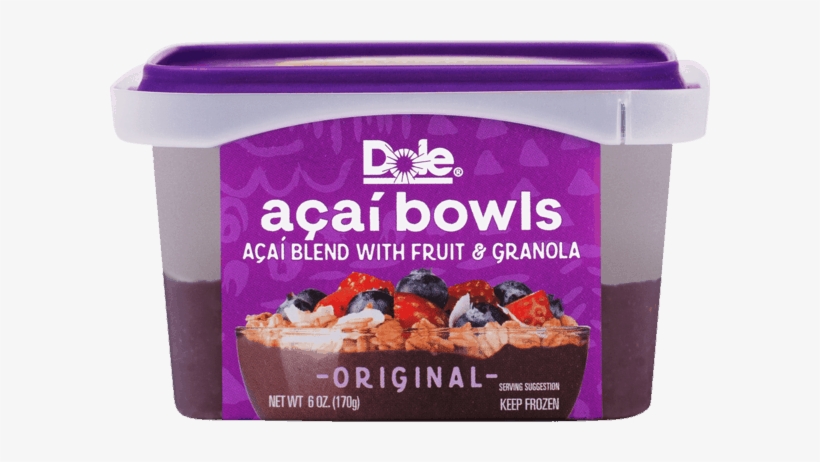 Dole Frozen Acai Bowls - Free Transparent PNG Download - PNGkey