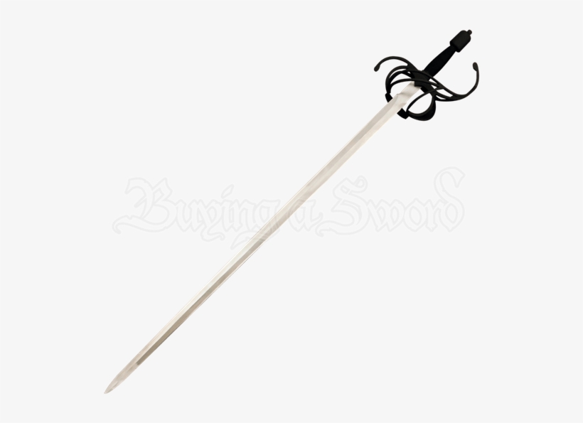 Blackened Swept Hilt Rapier - Sword - Free Transparent PNG Download ...