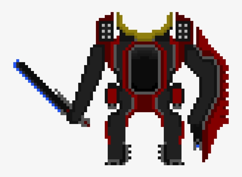 Loyalest Mech - Pixel Art - Free Transparent PNG Download - PNGkey