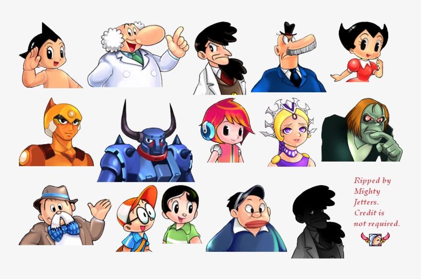 Character Portraits - Astro Boy Characters Names - Free Transparent PNG ...