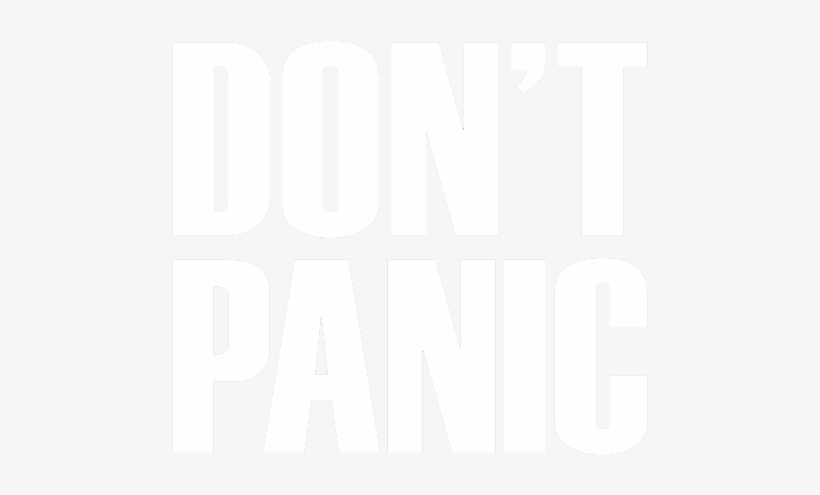 Don't Panic Logo - Logo Don T Panic - Free Transparent PNG Download ...