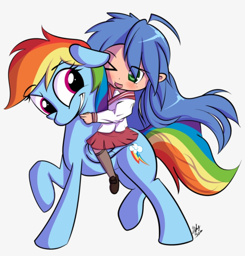 Squiby-327, Clothes, Crossover, Hug, Human, Izumi Konata, - Konata On ...