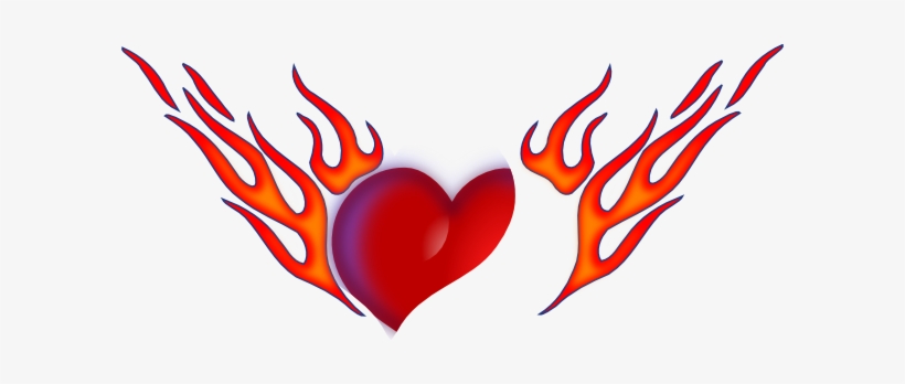 How To Set Use Flaming Heart Icon Png - Flaming Heart Clipart - Free ...