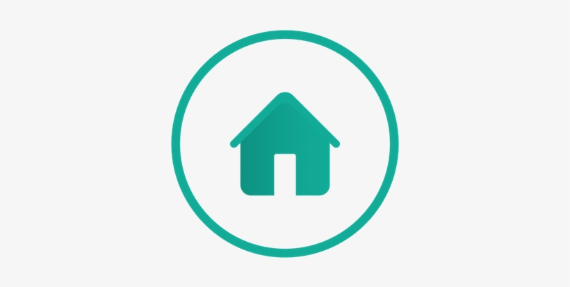 Learning English - Teal Home Icon Png - Free Transparent PNG Download ...