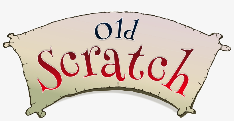 Old Scratch Logo Text With Backplate - Scratch - Free Transparent PNG ...