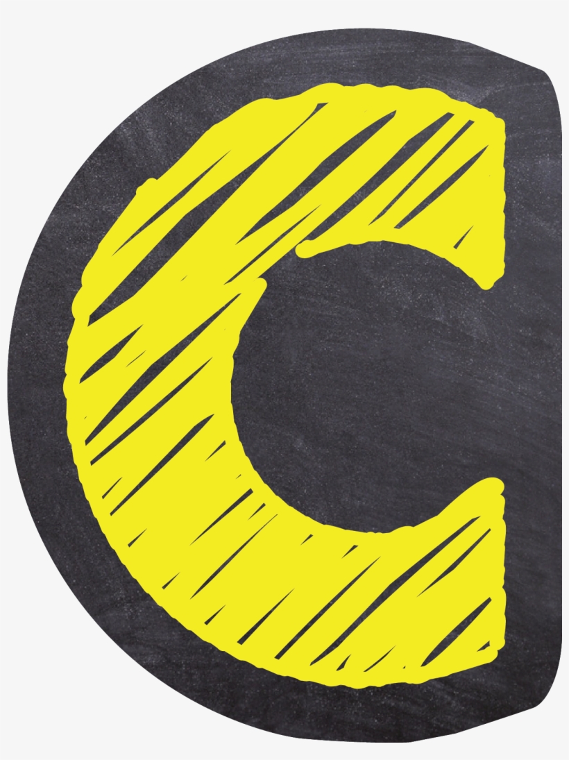 Chalkboard Letters & Numbers In Neon - Illustration - Free Transparent ...