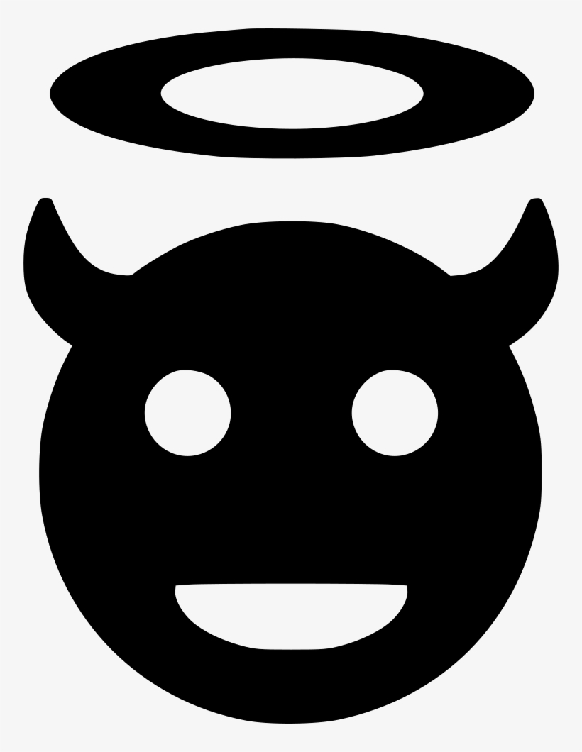 Angel Devil Face Smile God Hell Comments - Devil - Free Transparent PNG ...