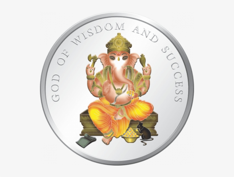 5 Gram Enamelled 999 Silver Coin Of Lord Ganesha - Coin - Free ...