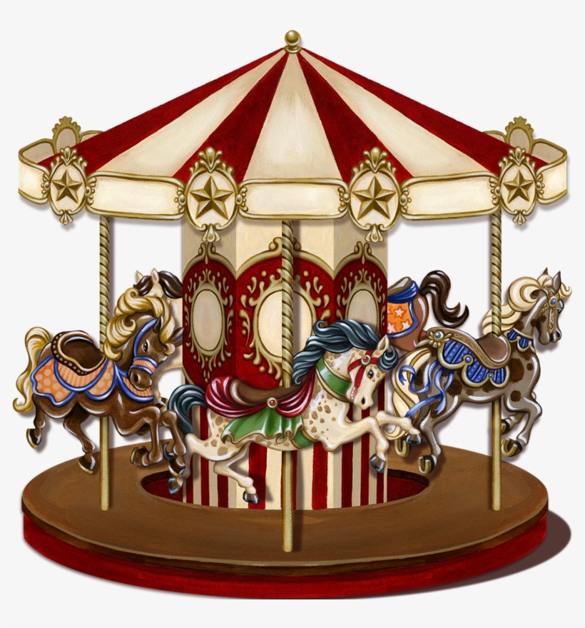 Birgit Kerr - Carnival Vintage Merry Go Round - Free Transparent PNG ...