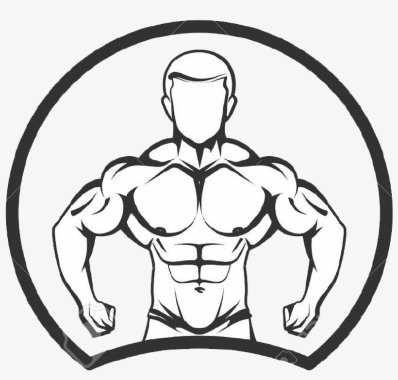Cropped 36858928 Vector Illustration Of Muscled Man - Men Body Logo ...