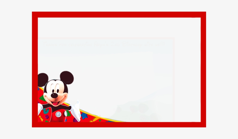 Mickey Mouse Frame Png - Free Transparent PNG Download - PNGkey