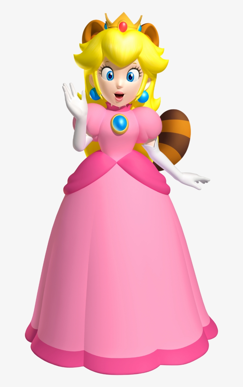 Raccoon Princess Peach - Princess Peach Png - Free Transparent PNG ...