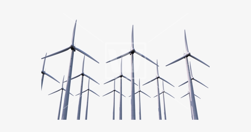 Wind Turbines Front - Wind Turbines No Background - Free Transparent ...