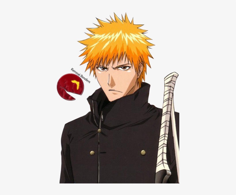 Ichigo Kurosaki Render 6 - Ichigo Kurosaki Face - Free Transparent PNG ...