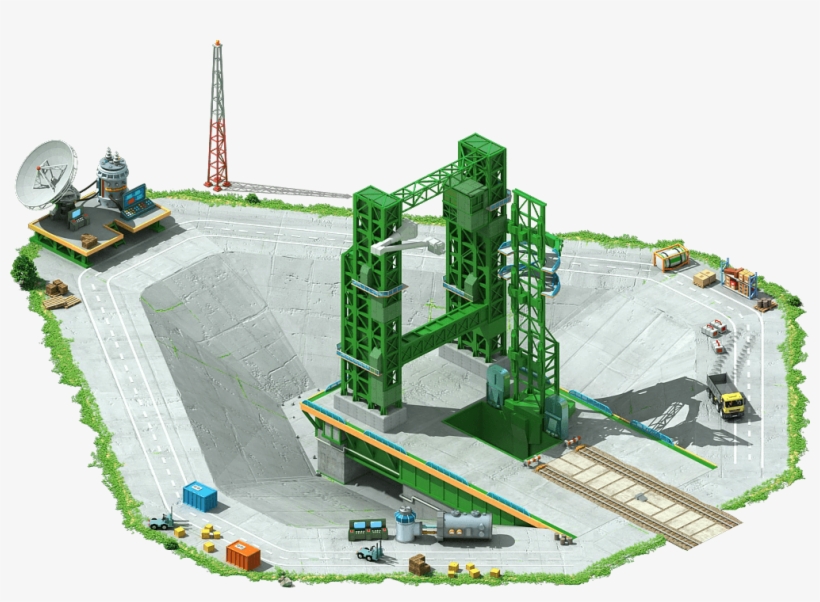 Spaceship Launchpad - Scale Model - Free Transparent PNG Download - PNGkey