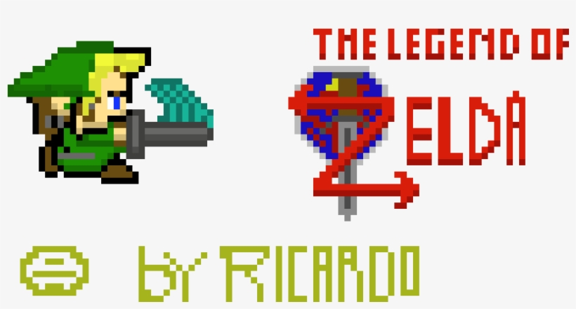 The Legend Of Zelda Pixel Art - Pixel Art - Free Transparent PNG ...
