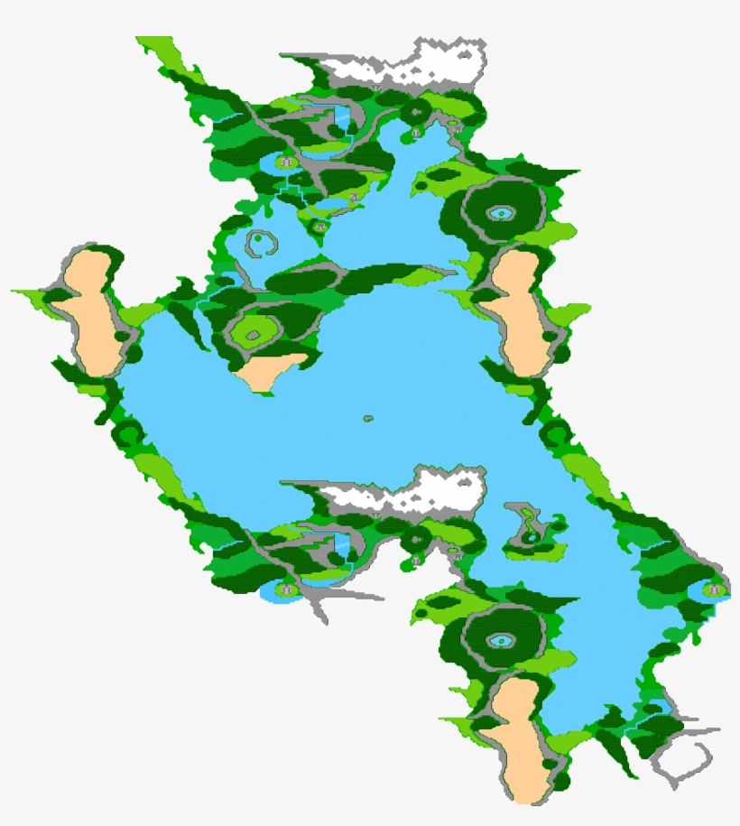 Image Ffii Tropical Island Map Png Final Fantasy Wiki - Final Fantasy 2 ...