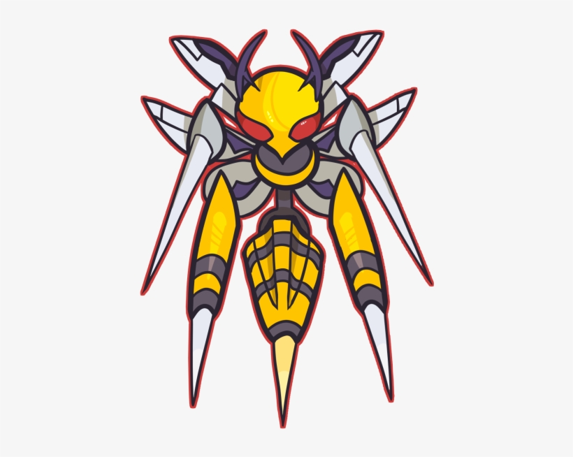 Chibi Mega Beedrill - Beedrill - Free Transparent PNG Download - PNGkey