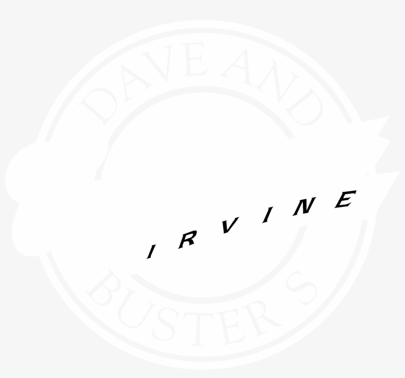 Dave And Buster's California Irvine Logo Black And - Parallel - Free ...