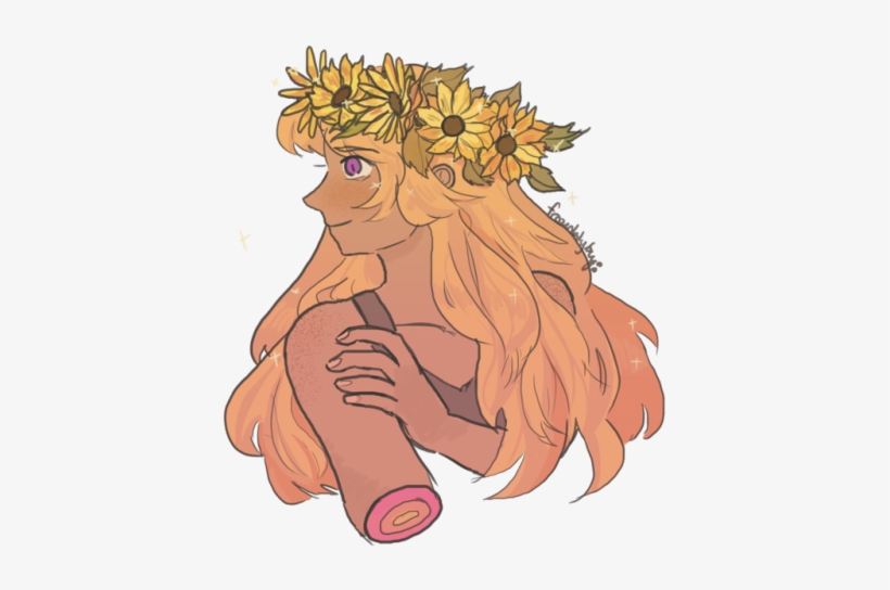 “sunflower Princess ” - Illustration - Free Transparent PNG Download ...