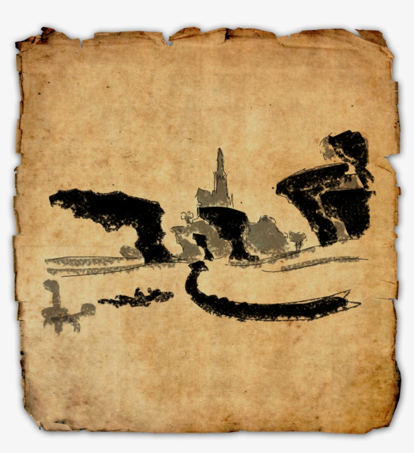 Auridon Treasure Map I - Elder Scrolls Treasure Map - Free Transparent ...
