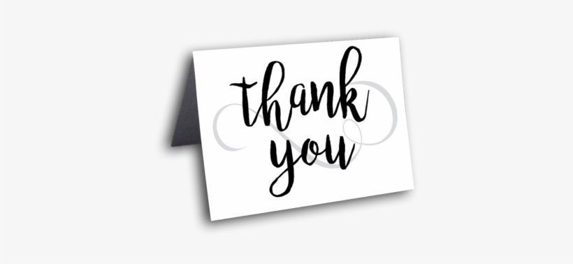 Calligraphy Thank You - Thank You Card Transparent - Free Transparent ...