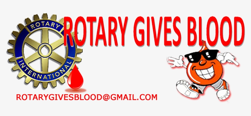 Rotary Gives Blood - Rotary Club Blood Donation - Free Transparent PNG ...