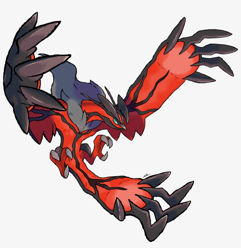 Yveltal By Subway Raptor-d5wzj59 - Mega Yveltal - Free Transparent PNG ...