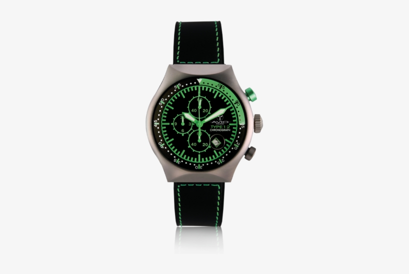 Avio Milano Watch - Avio Milano Avi 45 Mm Tp Green Mens Black Dial ...