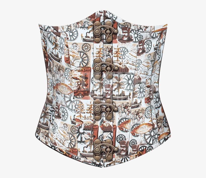 Vintage Pattern Steampunk Corset - Steampunk - Free Transparent PNG ...