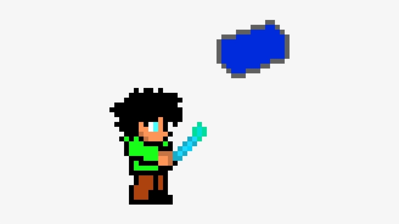 Terraria Character - Человек В Террарии - Free Transparent PNG Download ...