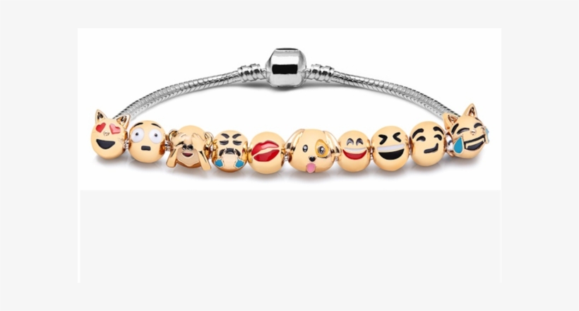 Emoji Charm Bracelet - Emoji Bracelet - Free Transparent PNG Download ...