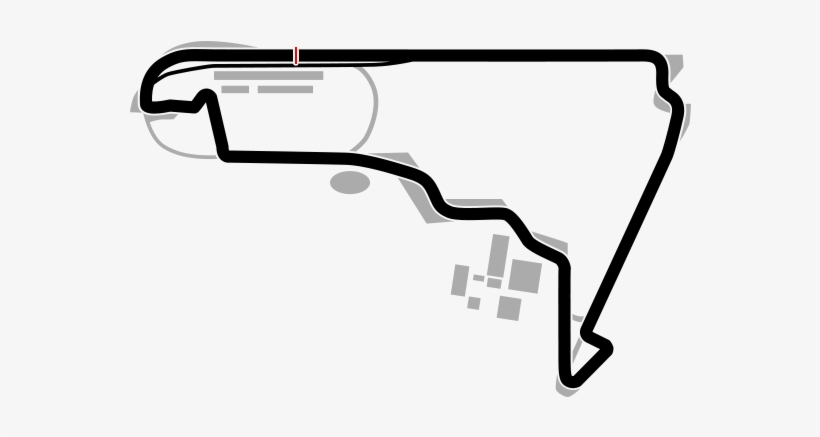 Grand Prix Track Map In Black - Autodromo Hermanos Rodriguez Layout ...