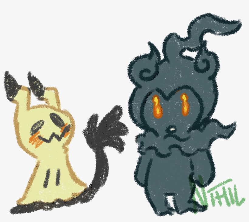 [ Pokemon ] Mimikyu And Marshadow By Delugedirge - Cartoon - Free ...