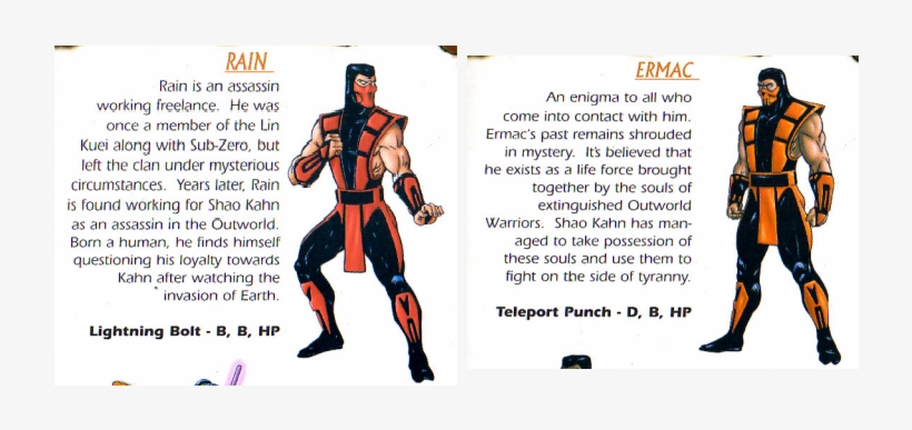 N64 Mk Trilogy Manual Misprint - Ermac Mortal Kombat - Free Transparent ...