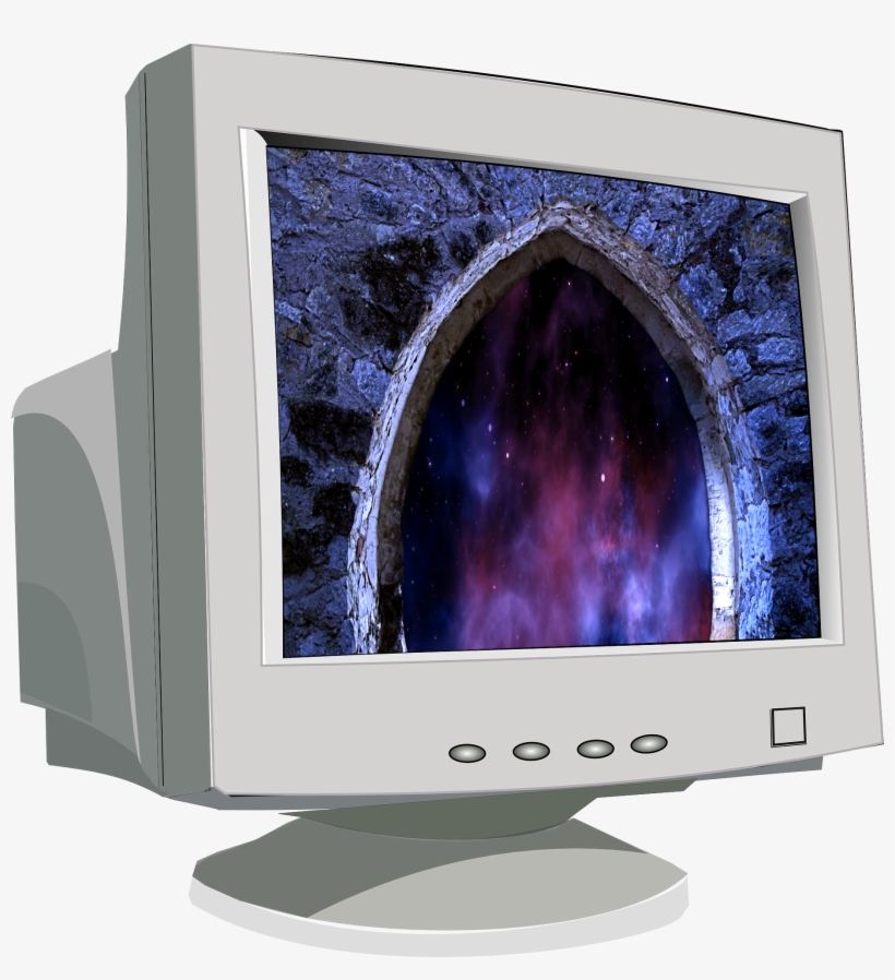 Doorway To Space - Crt Cathode Ray Tube Monitors - Free Transparent PNG ...
