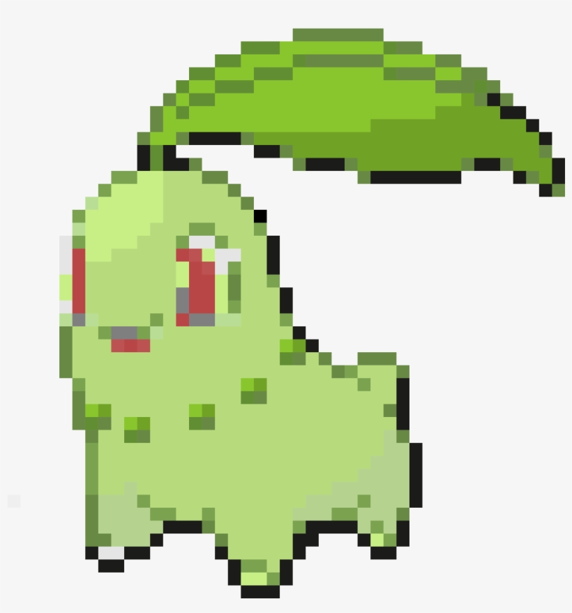 Chikorita - Pokemon Soul Silver Chikorita Sprite - Free Transparent PNG ...