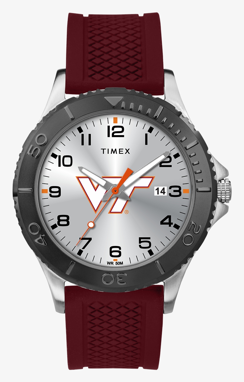 Gamer Crimson Virginia Tech Hokies - Timex Men's Quartz Watch With ...