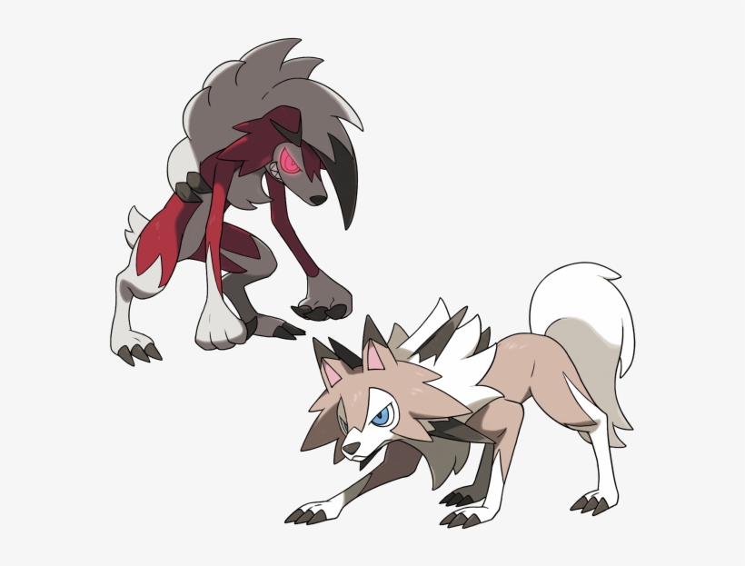 #11 - Lycanroc - Rockruff Pokemon Evolution - Free Transparent PNG ...