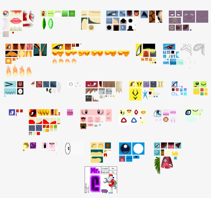 Click For Full Sized Image Pokémon - Smash Bros 64 Sprites - Free ...