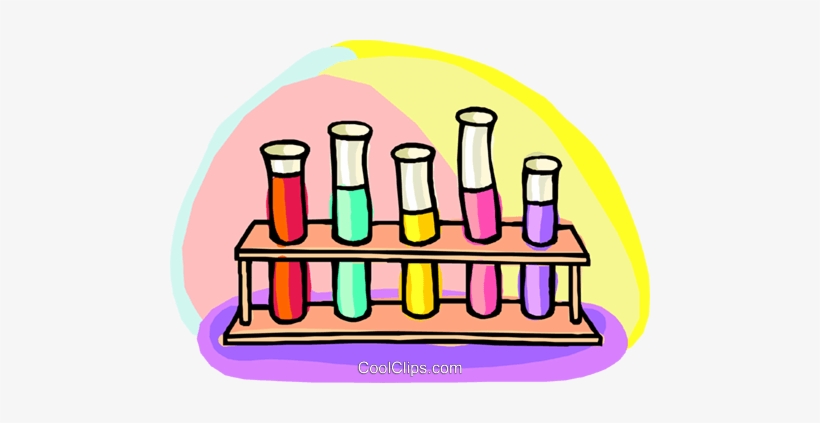 Test Tubes Royalty Free Vector Clip Art Illustration - Free Transparent ...