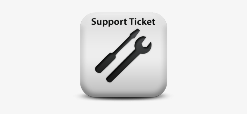 Support Ticket Buttom - Technical Service Icon - Free Transparent PNG ...