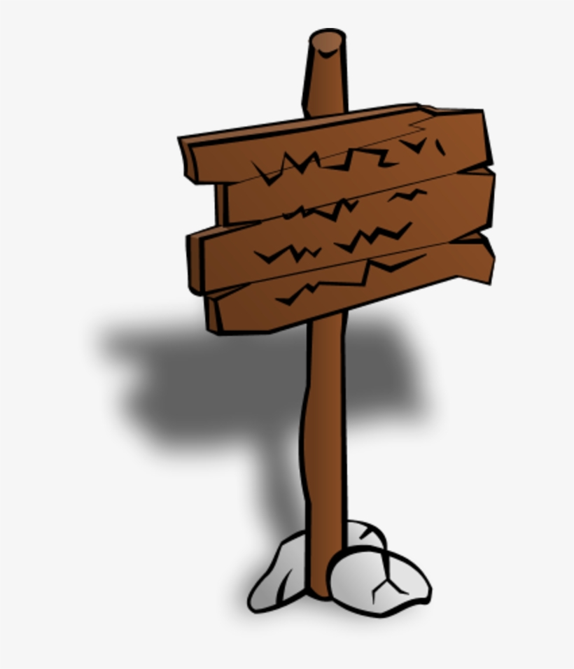Wooden Sign Post Stick Clipart - Sign Post Clip Art - Free Transparent ...