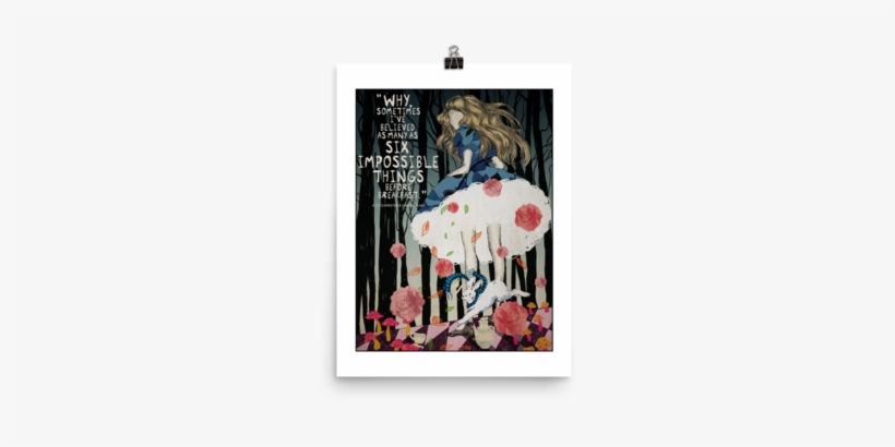 Alice In Wonderland Poster - Lewis Carroll - Free Transparent PNG ...