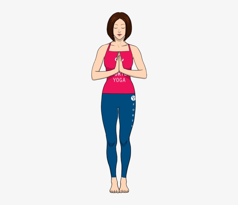 Tadasana Yoga Pose Png 900 - Mountain Yoga Poses - Free Transparent PNG ...